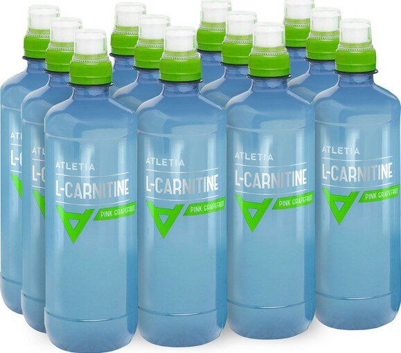 Atletia l-карнитин 0,5л./12шт. Atletia Спортивные напитки Россия