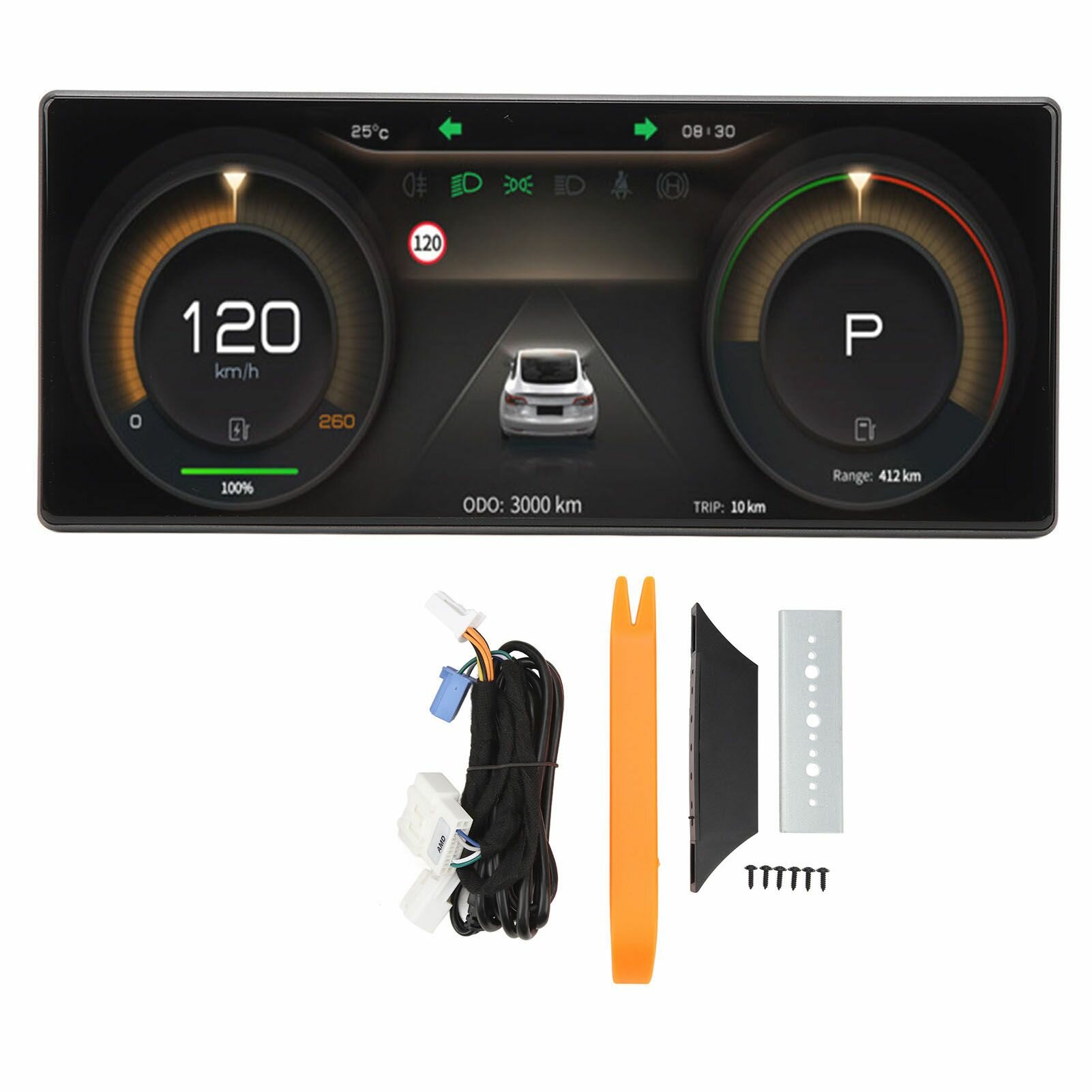 9дюймовый IPS экран приборной панели HUD LCD для замены на 3 Y