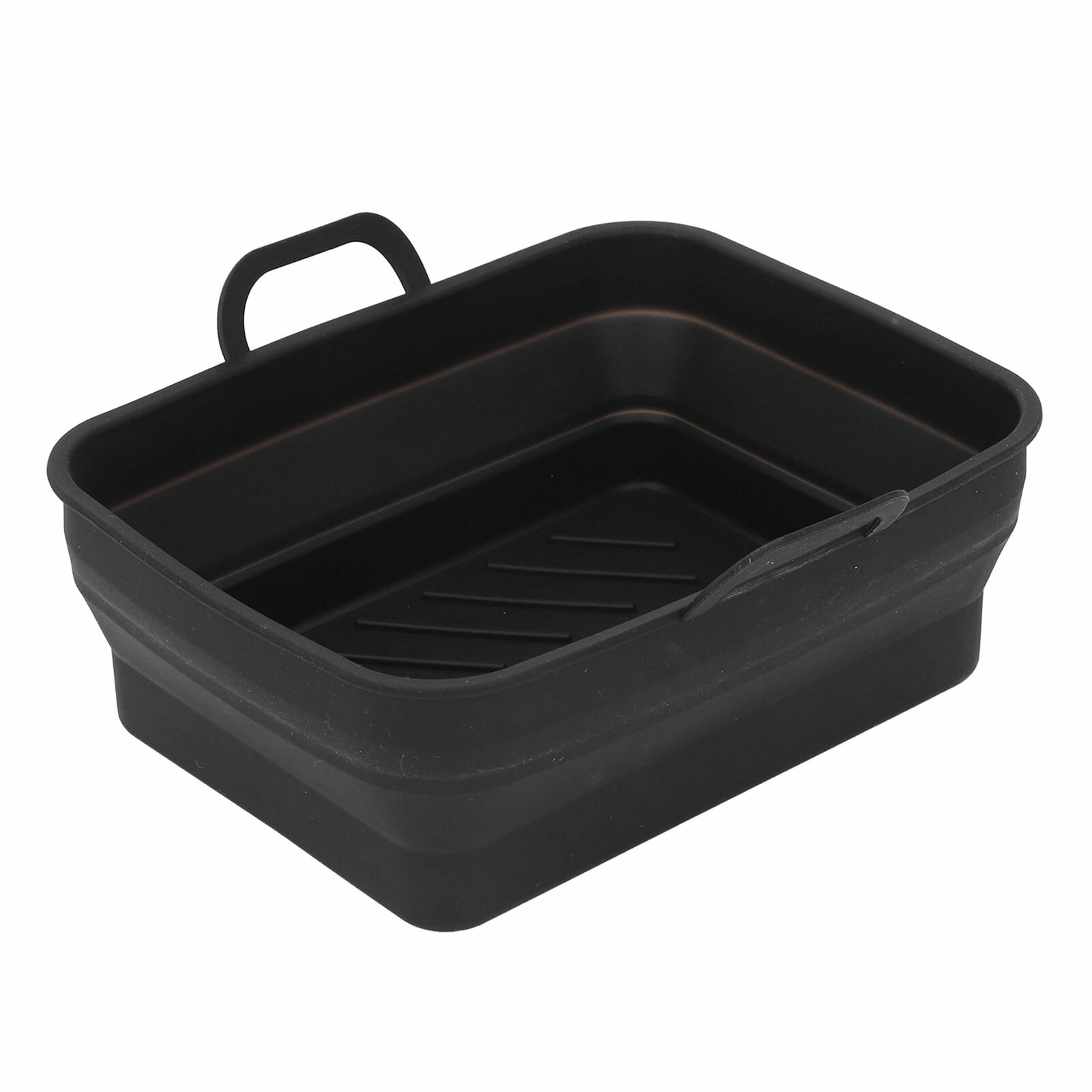 Силиконовый вкладыш для аэрогриля, прямоугольный сменный поднос для фритюрницы, кухонные принадлежности, черный, с антипригарным покрытием, прочный