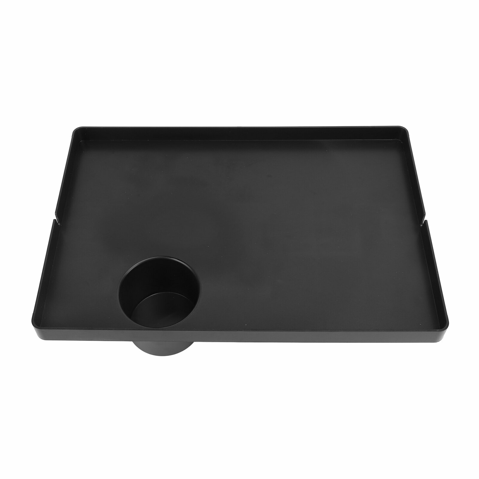 Кроватная полка 43x29.5x9,8 см. Клипки для стола стола для кровати на тумбочке с чашкой 2 USB -кабельные слоты безопасные приподнятые края