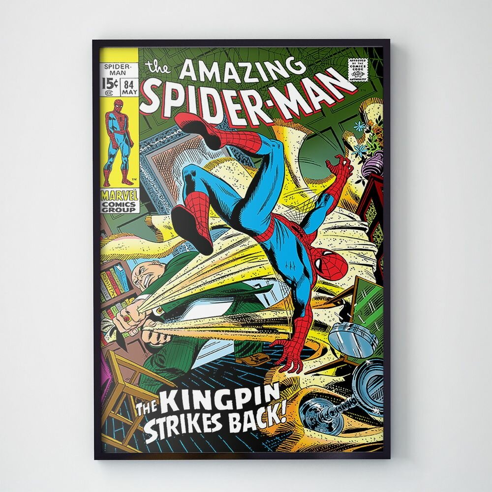 Плакат, постер Человек-Паук, Spider-Man на бумаге, размер 30х42см