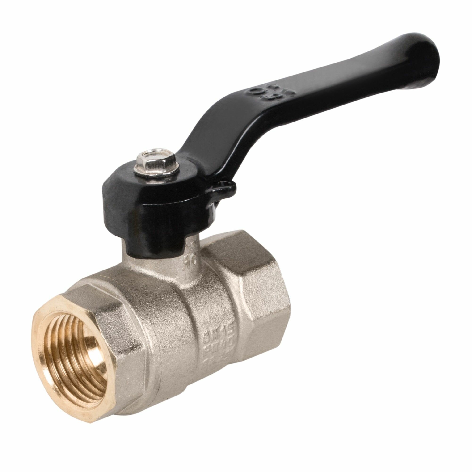 Кран шаровой латунный LD Pride 47.15. B-B. Р Ду 15 Ру 40 вн-вн, (рычаг)