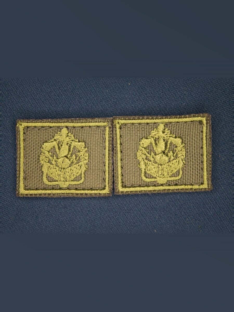 Шеврон Петлицы инженерные войска, полевые, хаки