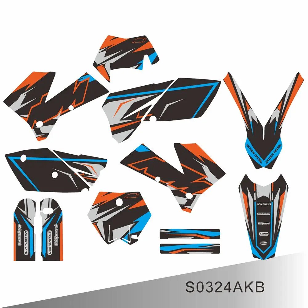 Для KTM EXC EXCF 125 250 300 450 525 2005 2006 2007 Enduro EXC EXC-F графические наклейки комплект наклеек Blank