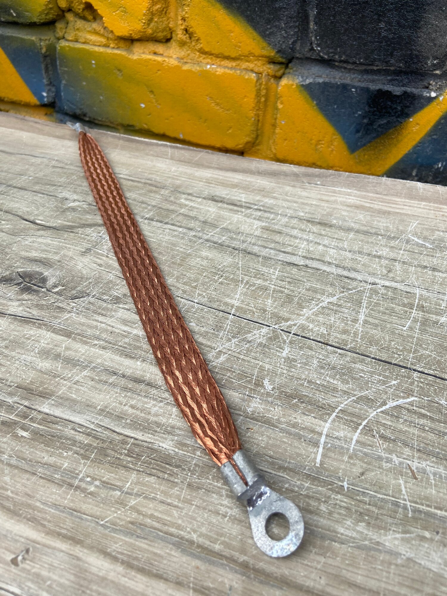 Провод массы (косичка), медный, длина 38 см, для автомобилей, 1 шт