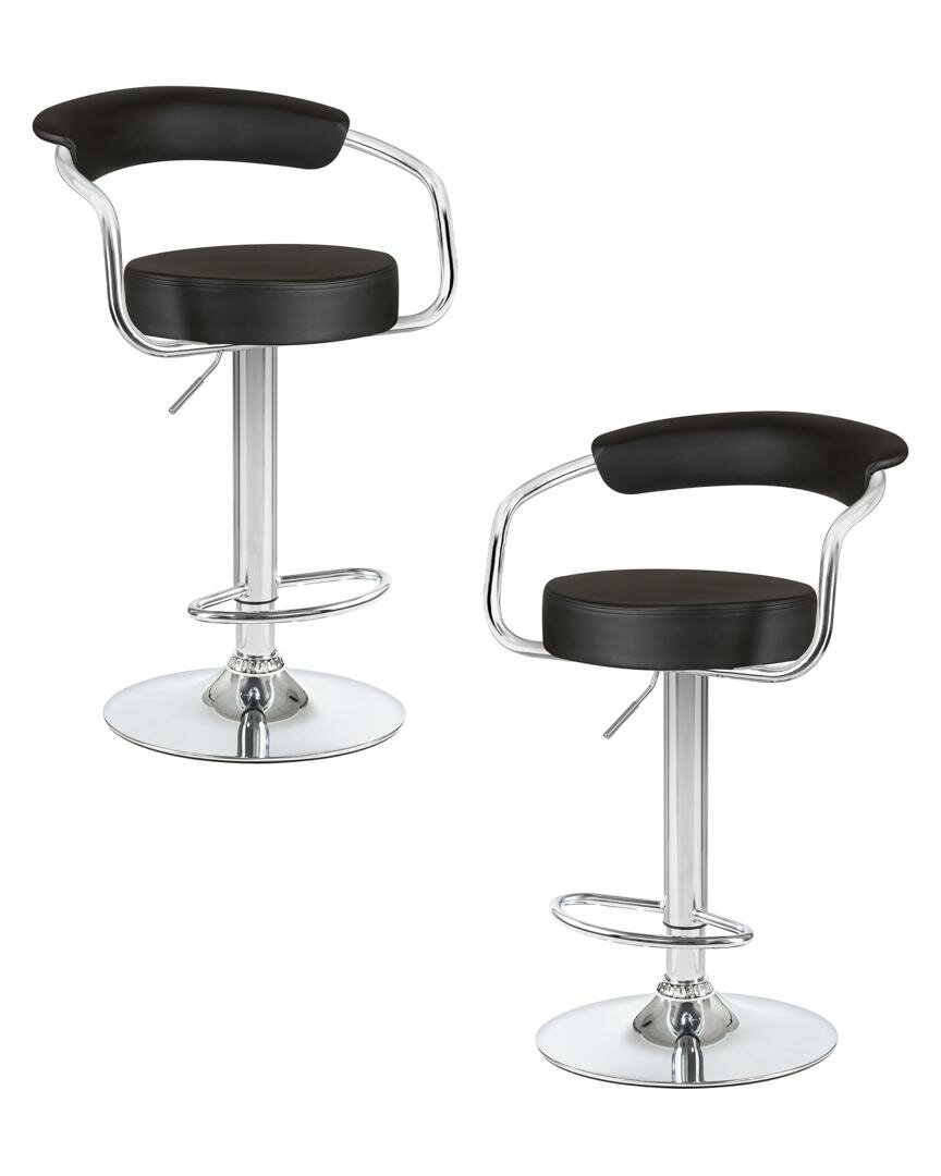 Стул барный DOBRIN Набор 2 шт Стул барный DOBRIN MARTA, чёрный арт. LM-5013-N_CH-M_EL-black