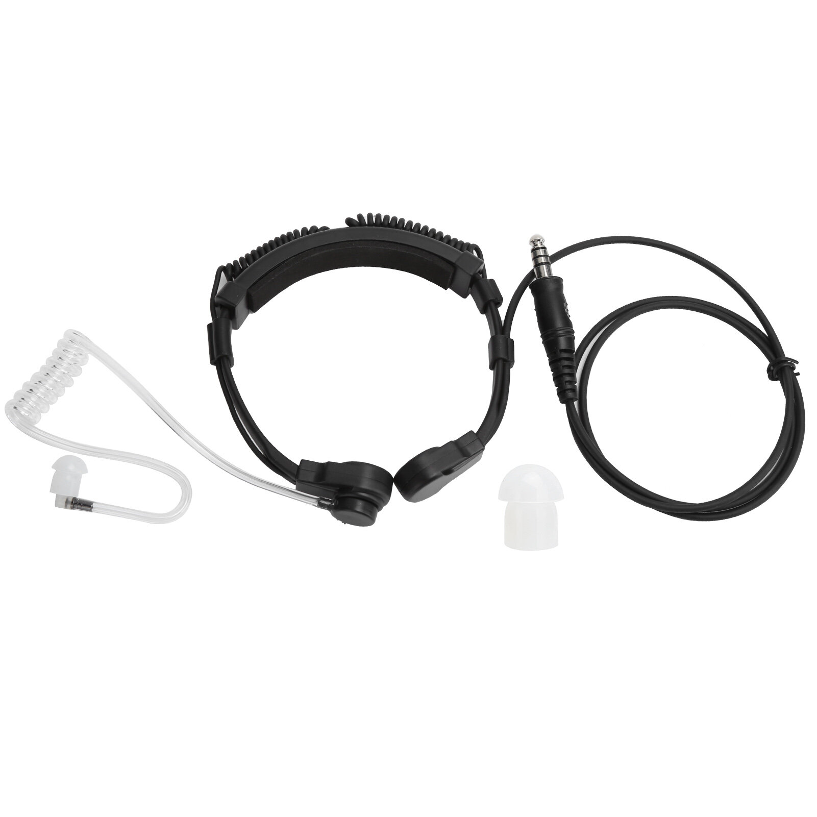 Телескопический микрофон с вибрацией горла для рации: наушники и гарнитура.