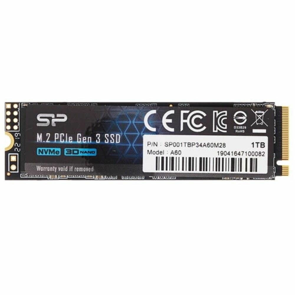 Silicon Power накопитель SSD M.2 1Tb P34A60 SP001TBP34A60M28