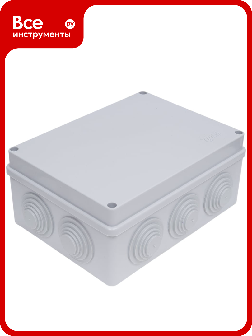 Распаечная коробка Рувинил для открытой проводки 200x140x75 IP55 67055, 10 в