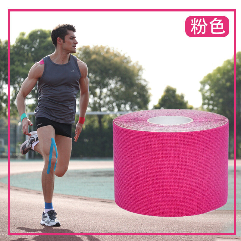 Пластырь для мышц лица, для подтяжки носогубных складок, 3,8см*5м, розовый