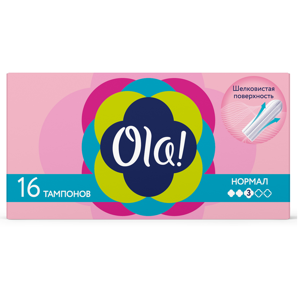 Ola тампоны normal шелковистая поверхность 16 шт.