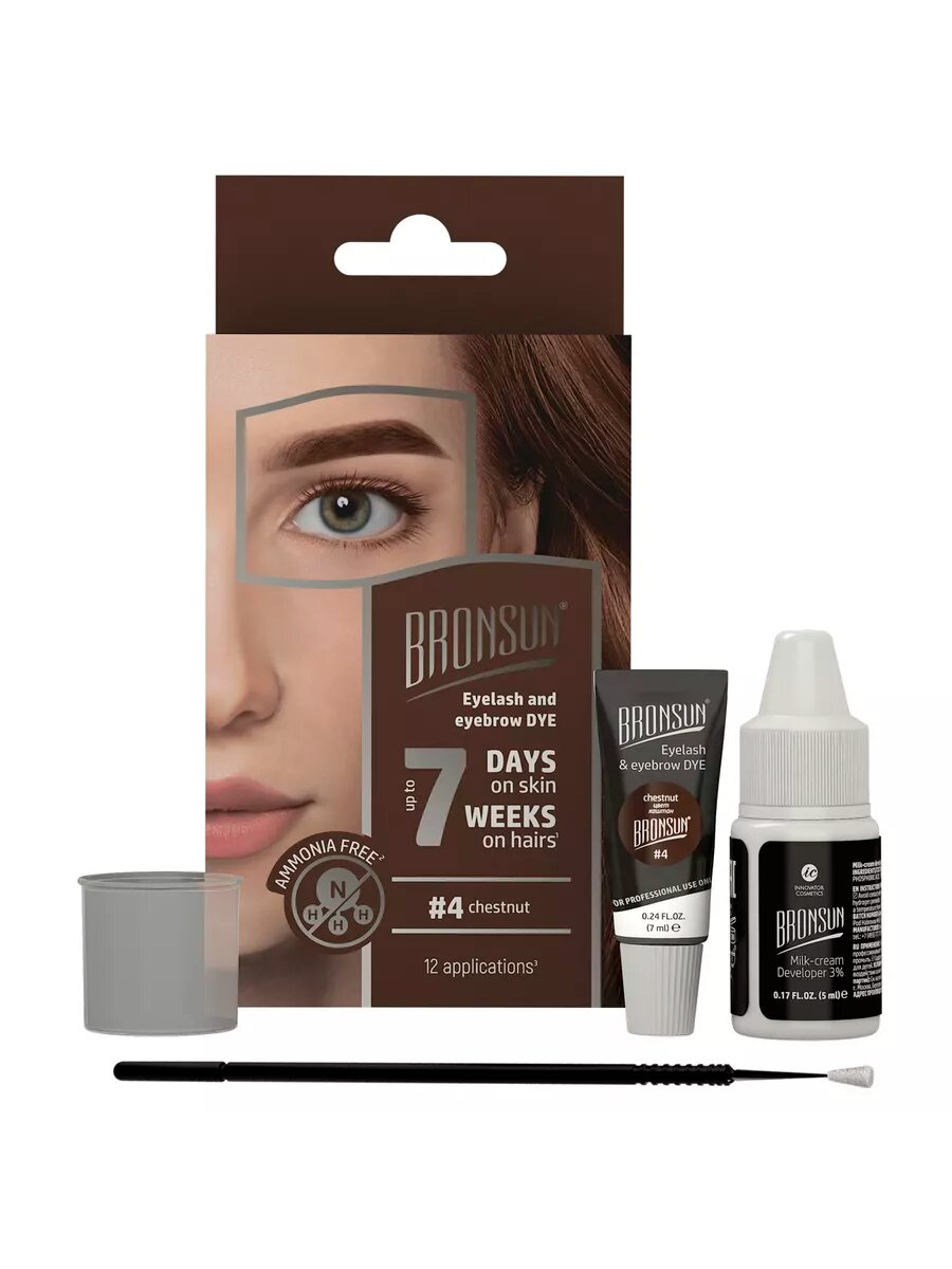 Набор краски для бровей и ресниц