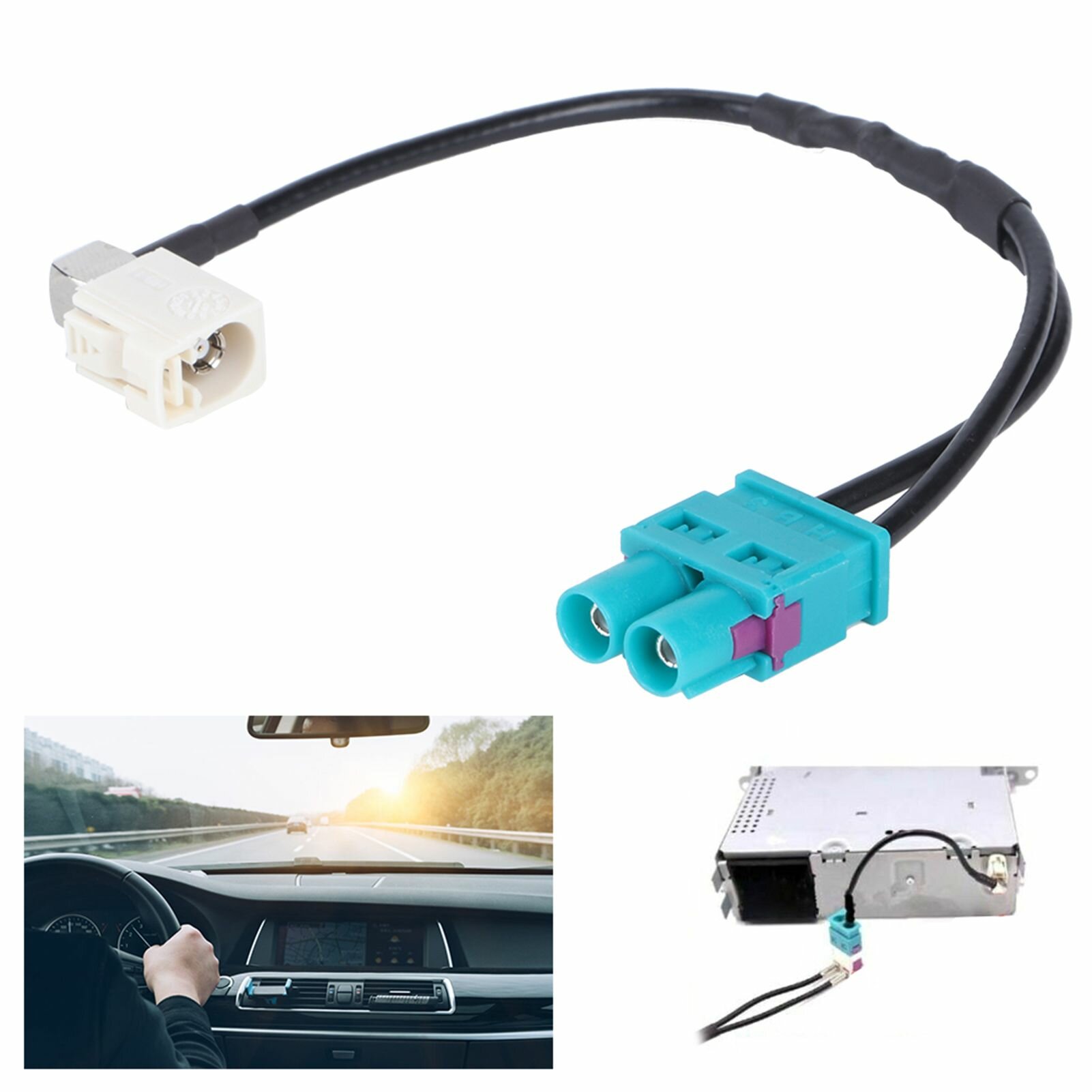 Адаптер антенны MIB 2 в 1 G FAKRA для радио RCD330G RCD330 RCN210 RCD510 подходит для Desay