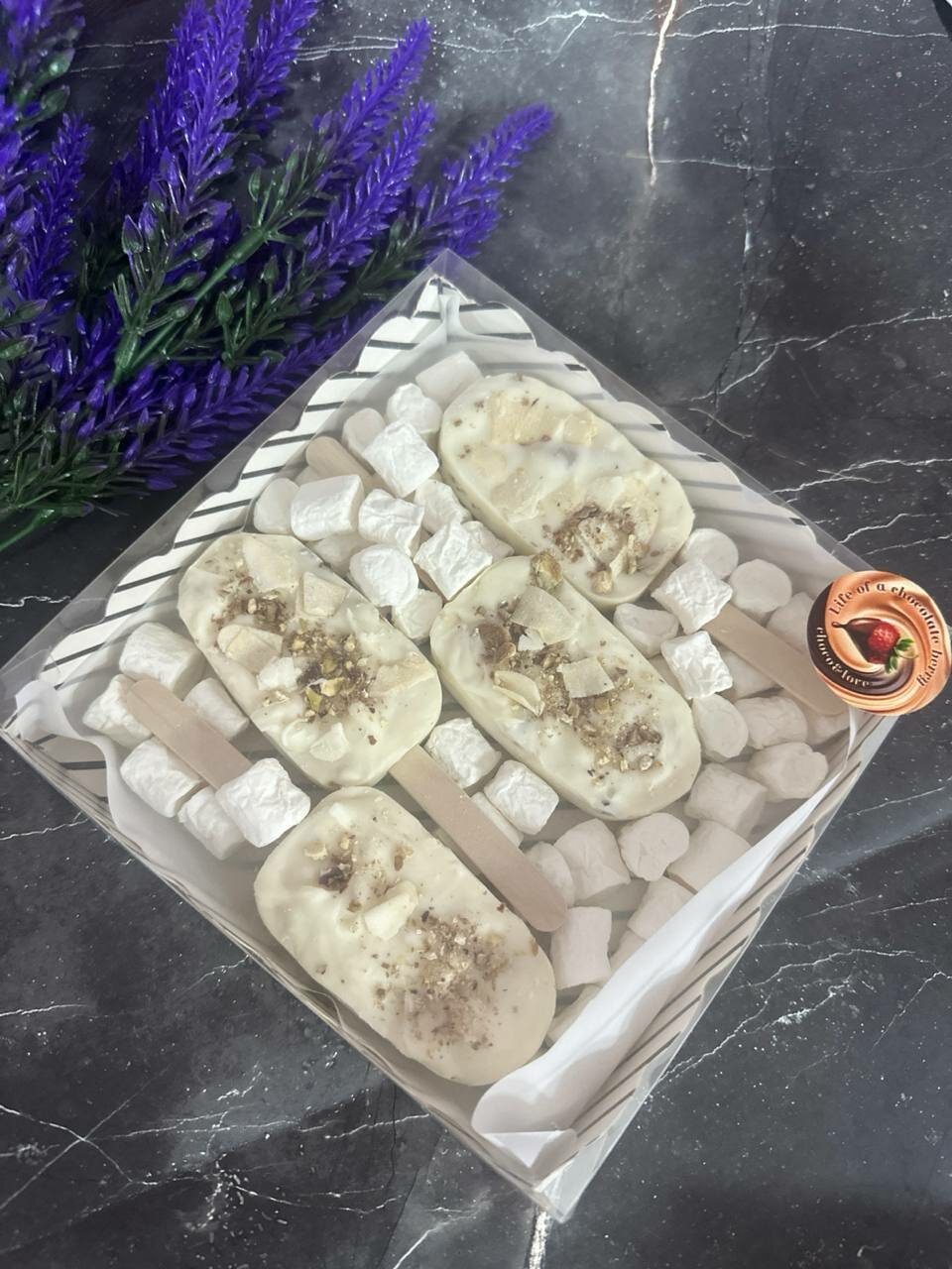 Шоколадный набор "Мороженое", 25 штук, фигурный шоколад, любовь