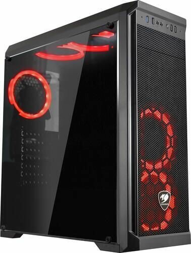 Компьютерный корпус Cougar MX330-F (MX330-F-bl) черный - Mid Tower, Micro ATX, Mini ITX, Stаndard ATХ, USB 2.0 Tуpe A, USB 3.2 Gen1 Tуpe A
