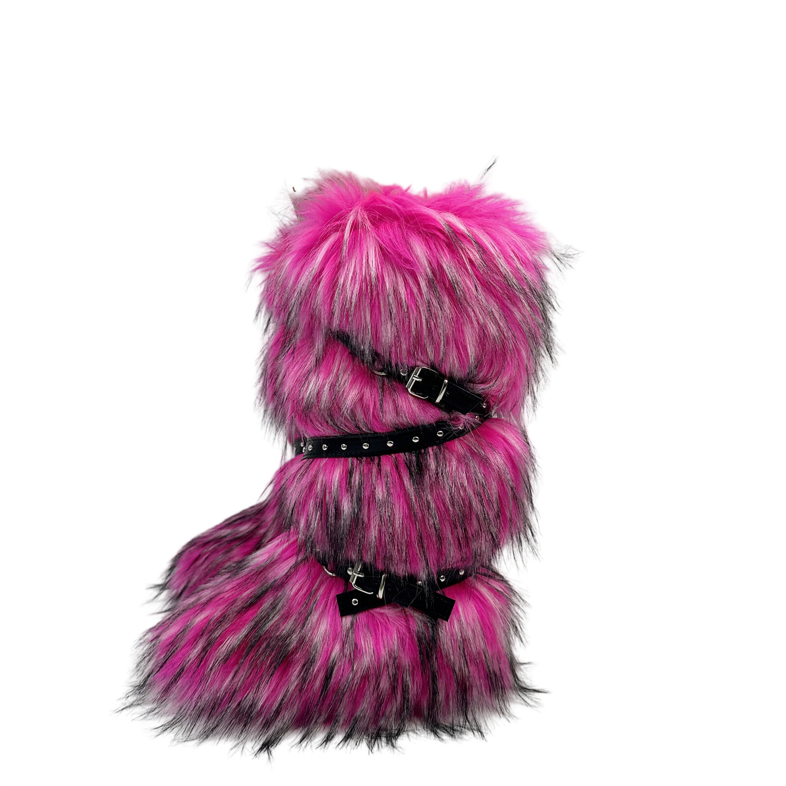 Y2K сексуальные высокие зимние сапоги для горячих девушек, новые меховые сапоги с пряжкой на ремне 2025 года