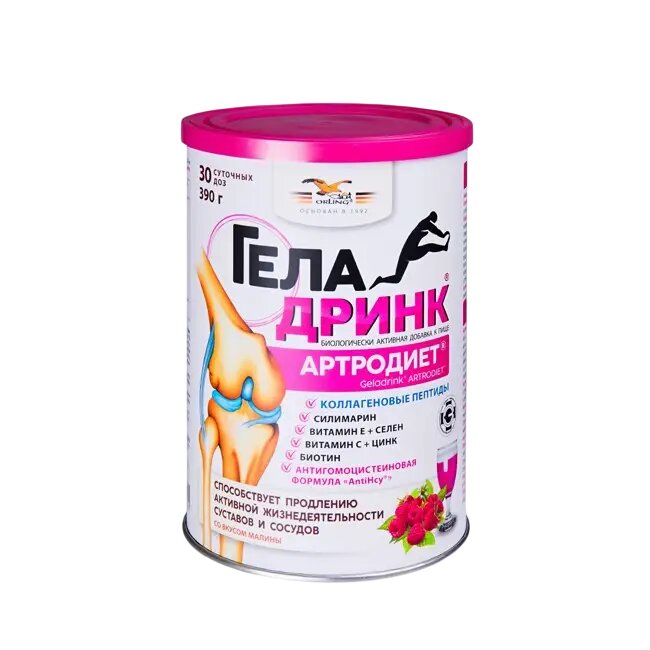 Геладринк Артродиет / Geladrink Atrodiet порошок по 390 г малина 1 шт