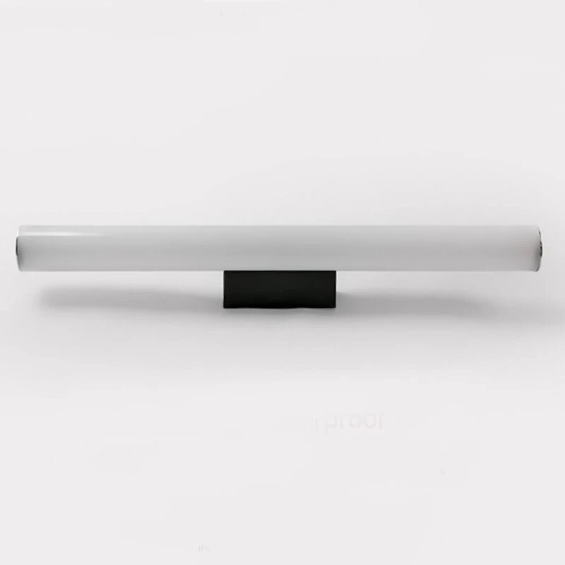 Настенные светильники WAAJEA для ванной комнаты, 550mm length, Тёплый белый (2700-3500 K), Black - Round