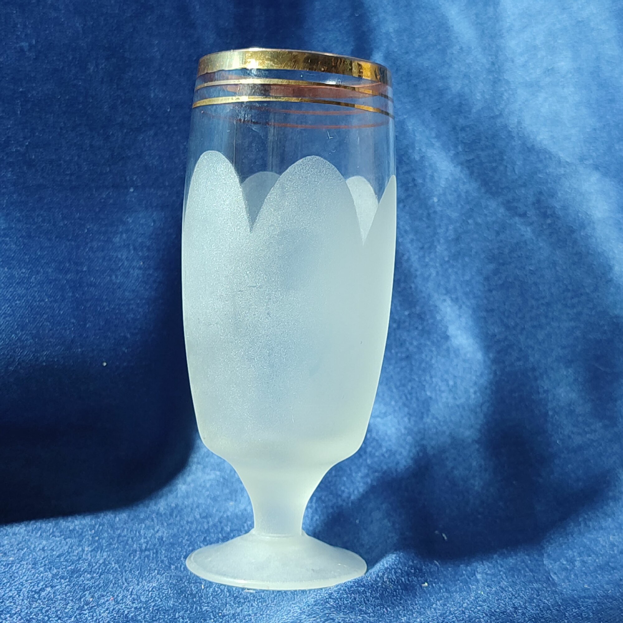 Бокал 1 шт. Стекло. Ретро. Винтаж.