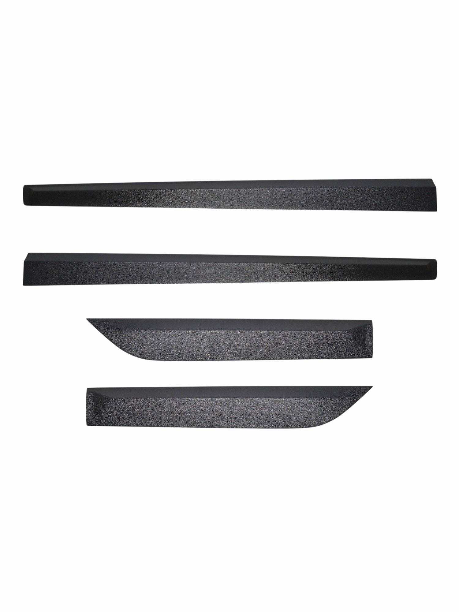 Молдинги для дверей LADA Vesta, черные, ABS-пластик, с текстурой шагрени, 4 шт