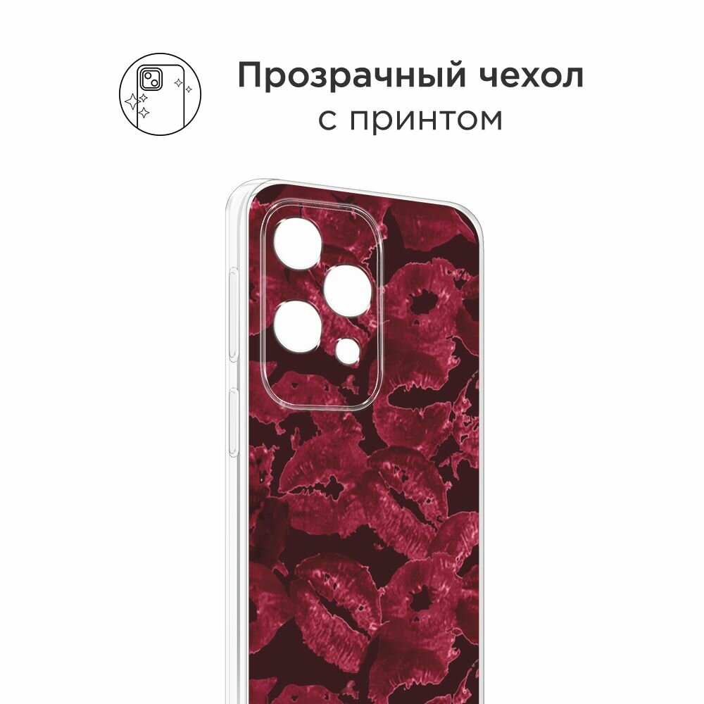 Чехол на Samsung Galaxy A01 Core / Самсунг Галакси А01 Core с принтом Помада паттерн 1 — фото 1