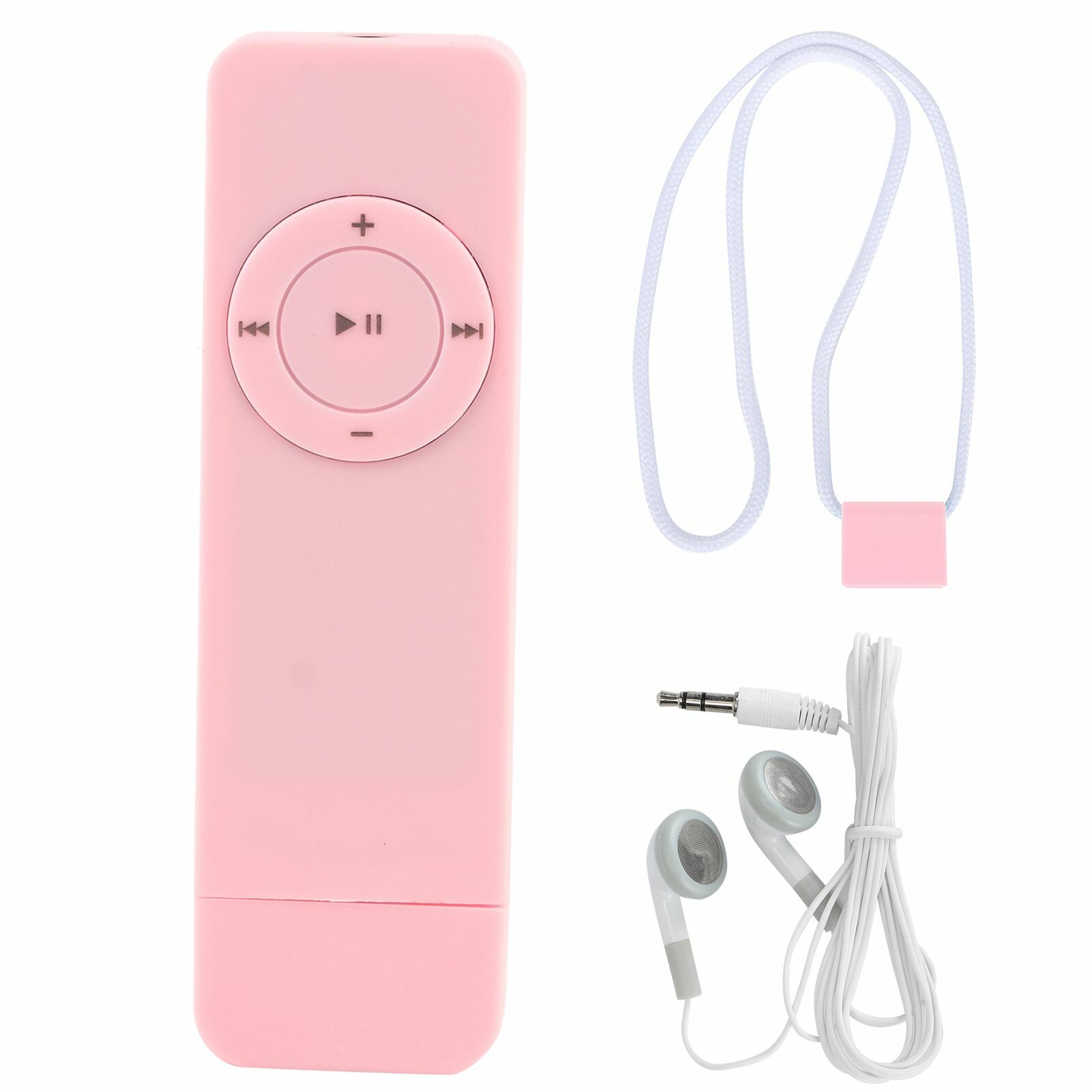 MP3-плеер Портативный музыкальный носитель MP3-плеер со шнурком для прослушивания MusicPink