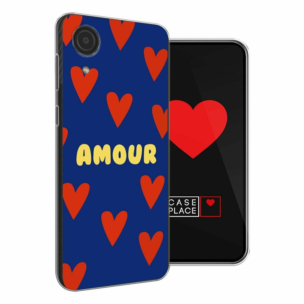 Чехол на Samsung Galaxy A03 Core / Самсунг Галакси А03 Core с принтом "Amour art - 14 февраля" — фото 1