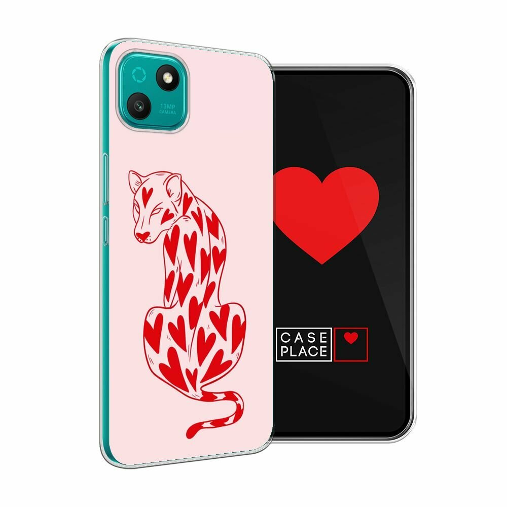 Чехол на Wiko T10 / Вико Т10 с принтом "Heart panther 1 - 14 февраля" — фото 1