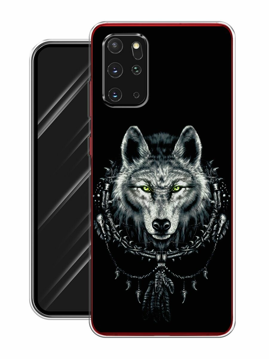 Чехол на Samsung Galaxy S20 + / Самсунг Галакси S20 Плюс с принтом "Волк оберег" — фото 1