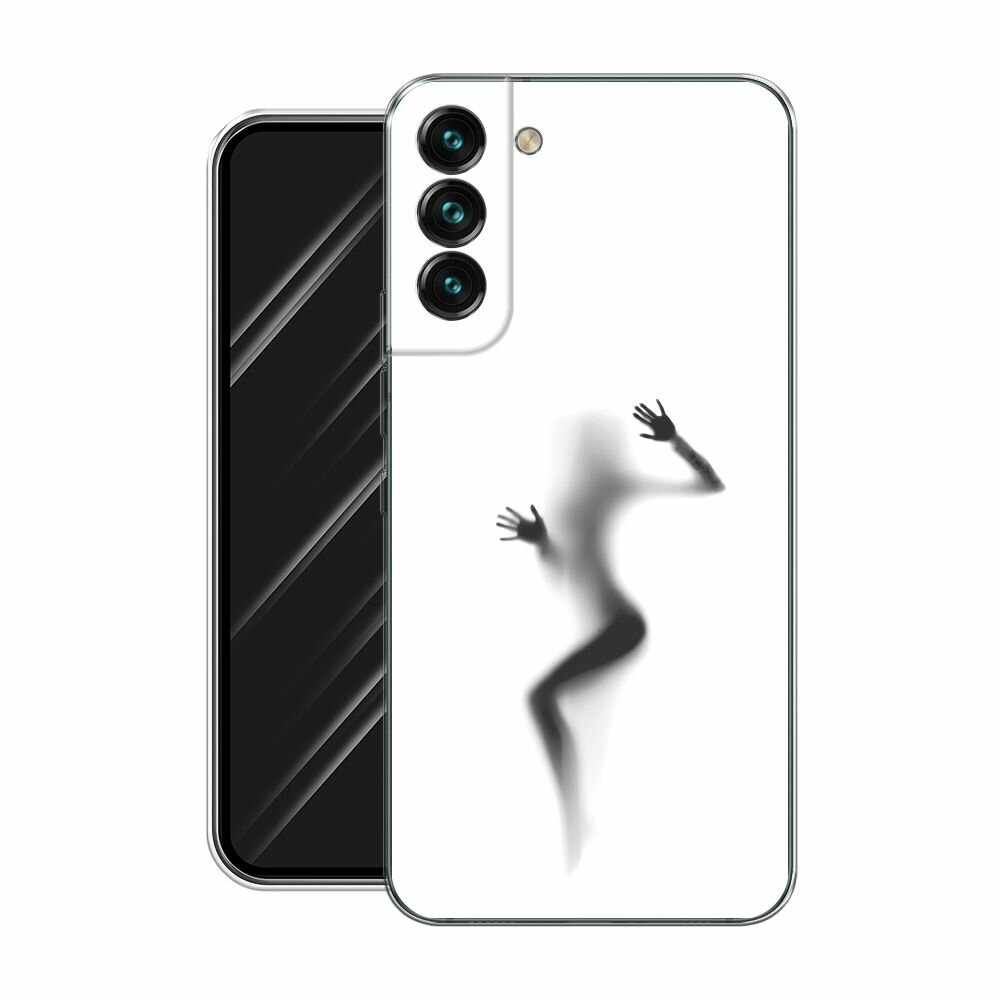 Чехол на Samsung Galaxy S22 + / Самсунг Галакси S22 Плюс с принтом "Девушка в душе" — фото 1