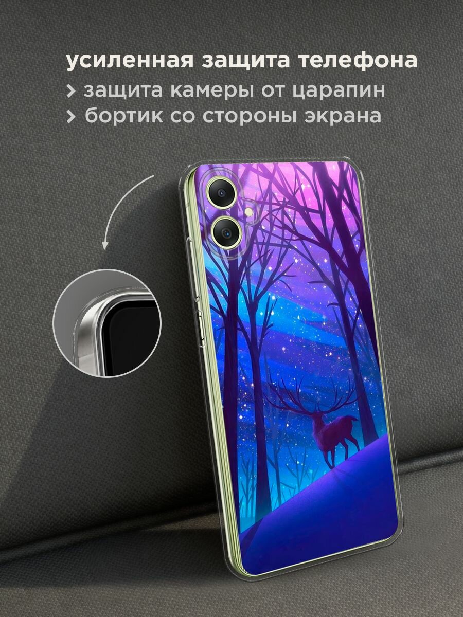 Чехол на Samsung Galaxy A06 / Самсунг Галакси А06 с принтом "Северный олень" — фото 1