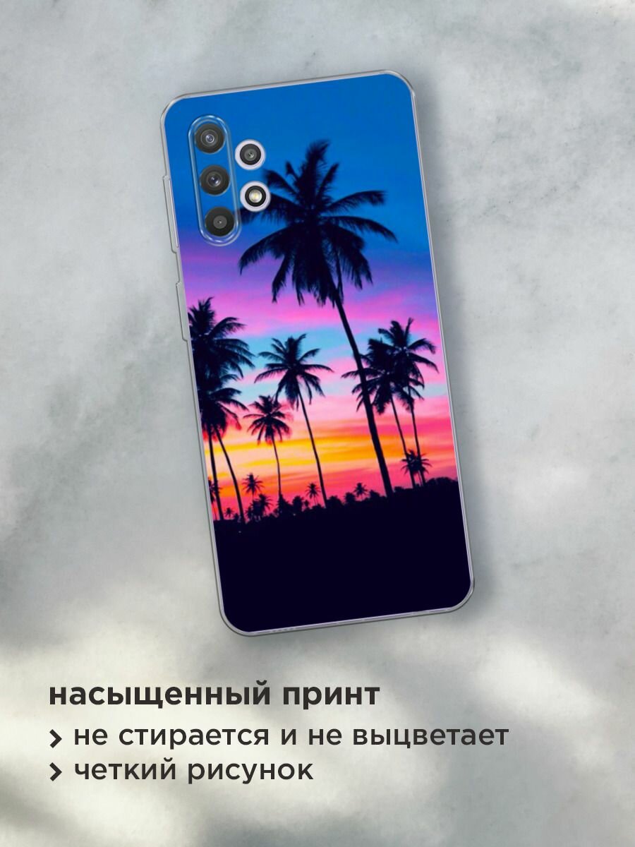 Чехол на Samsung Galaxy A32 / Самсунг Галакси А32 с принтом "Закат 5" — фото 1