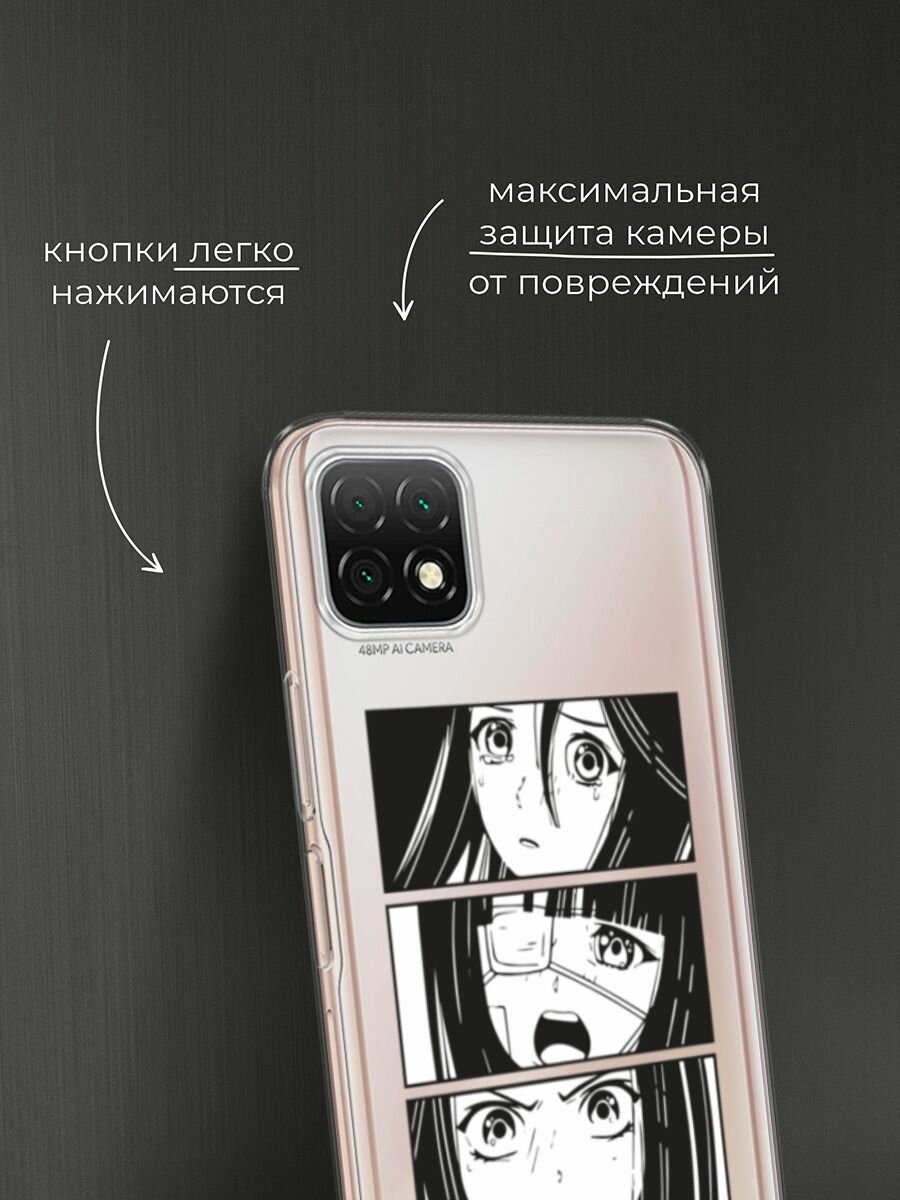 Чехол на Wiko T3 / Вико Т3 с принтом "Tokyo girls", прозрачный — фото 1