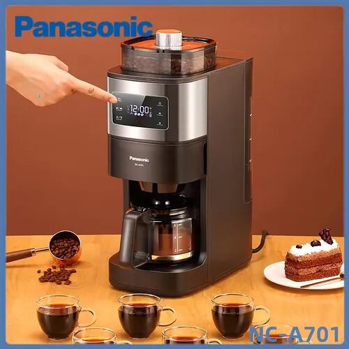 Panasonic Автоматическая кофемашина NC-A701, черный, черно-серый NC-A701