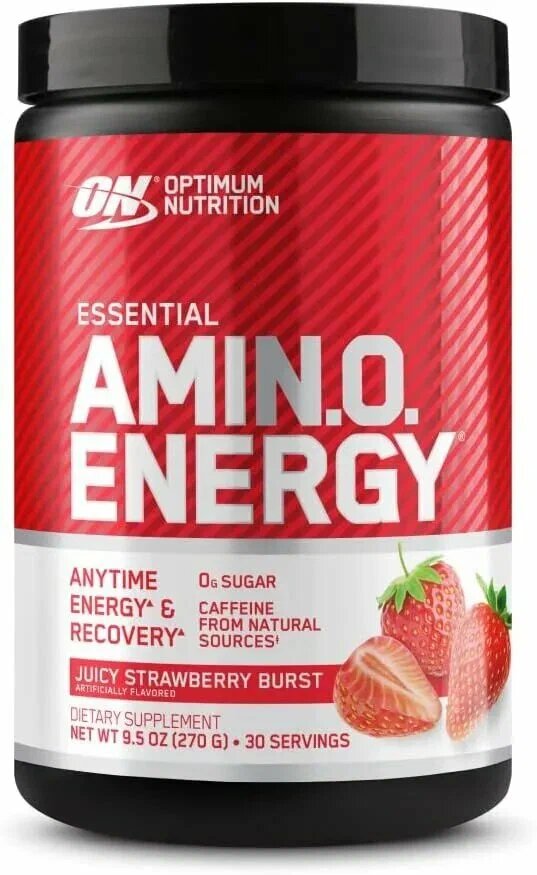 Аминокислоты Optimum Nutrition Amino Energy, 270гр. Клубничный взрыв