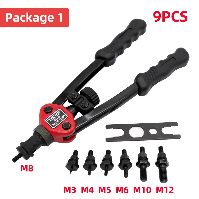 Ручной заклепочник HIFESON для M3-M12 Package1