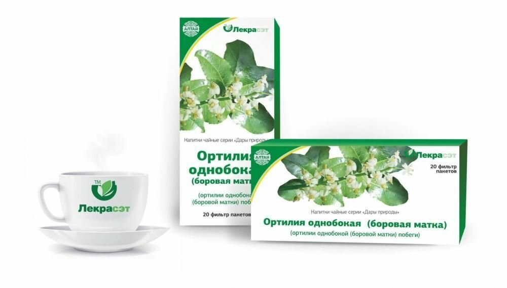 Травяной сбор Лекра-СЭТ боровая матка, 20 пакетиков для лечения женских заболеваний