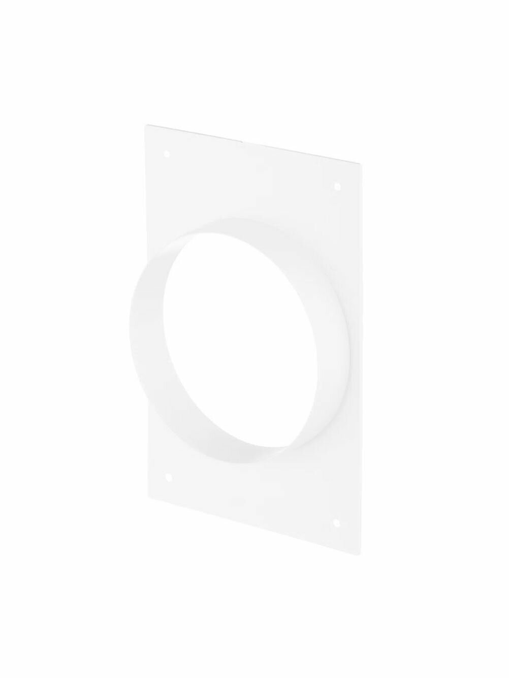 Накладка для круглых воздуховодов торцевая с фланцем d125 мм пластиковая 139х209 мм