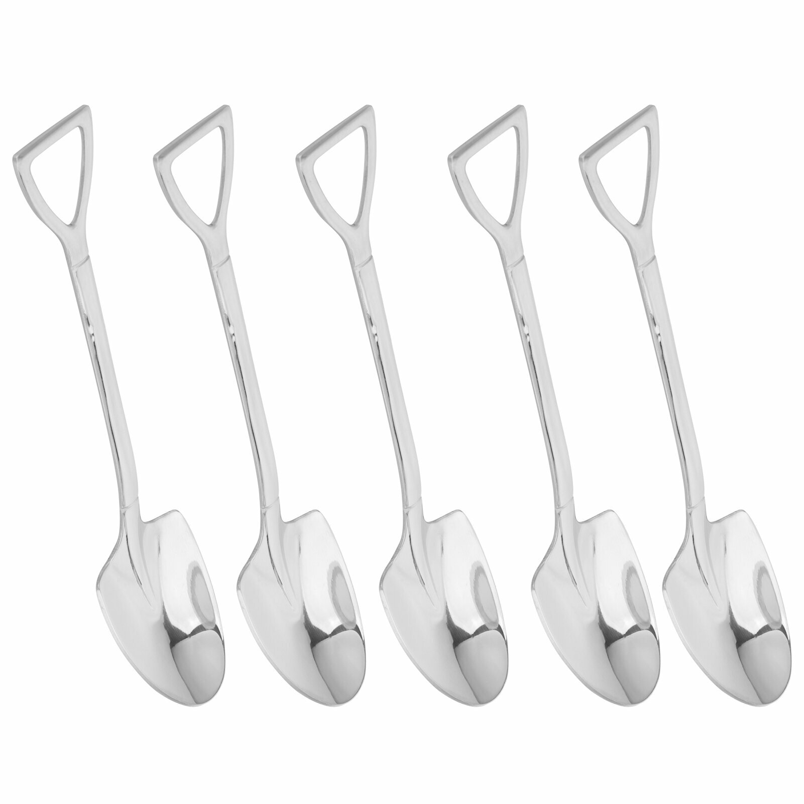 5шт десертные кофейные ложки из нержавеющей стали 304, мороженое, десертные ложки для торта, набор ложек