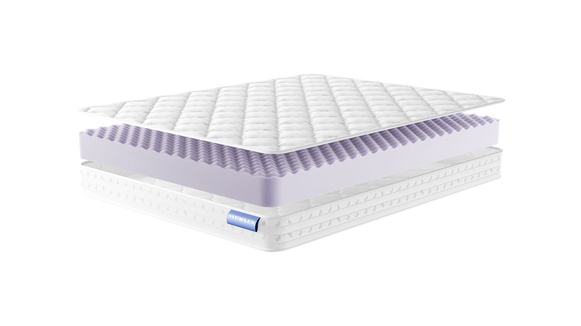 Матрас Vitaflex Foam Roll 15 120х195 высота 15 см анатомический средней жесткости Беспружинный