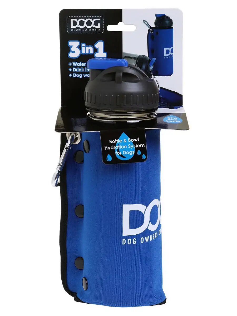 Комплект дорожный для собак (бутылка 600мл и миска)