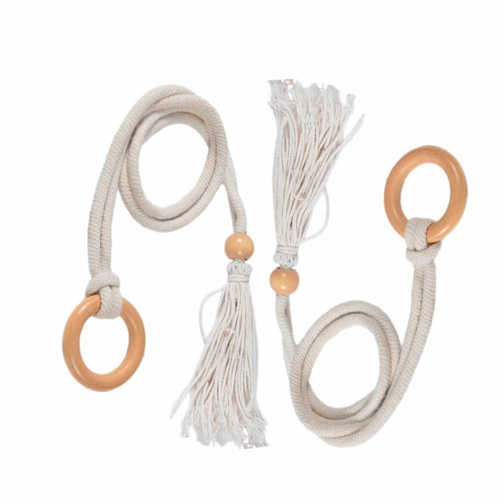 Декоративные завязки для штор из деревянных бусин