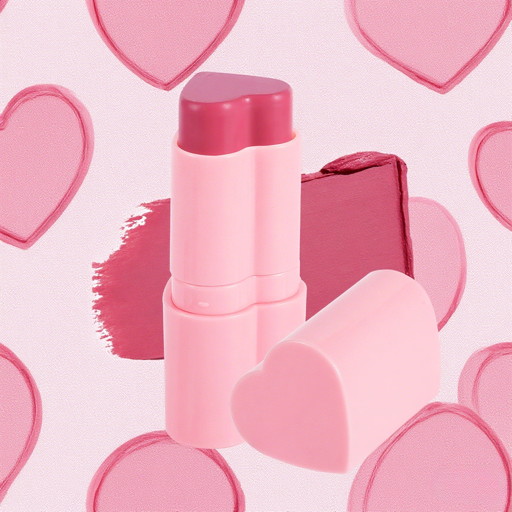 Румяна Хайлайтер Сердечко Бальзам-румяна Финишная палочка Подсветка лица Жемчужная мелкая блестка Макияж