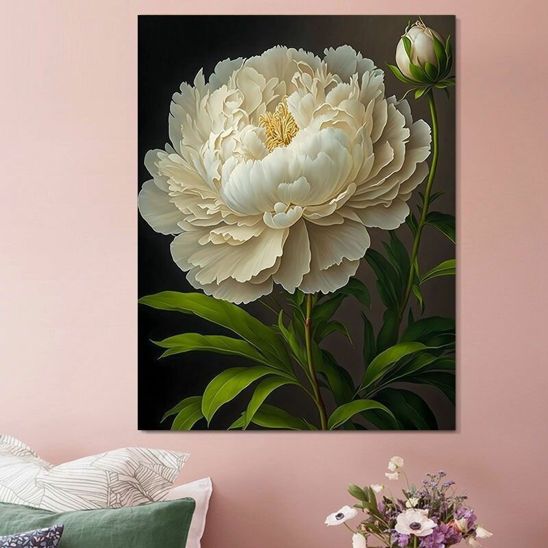 Эксклюзивный комплект для вышивания 50x60 см на хлопке 11CT с полным покрытием, без рамы и подрамников
