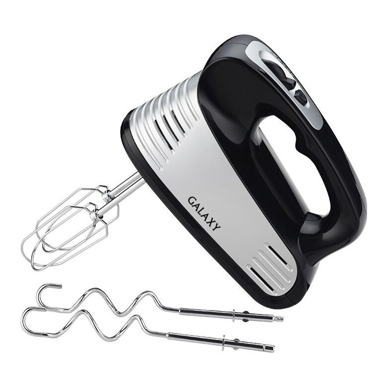 Миксер Galaxy GL 2208 черный, 250Вт, 5 скоростей, турбо режим