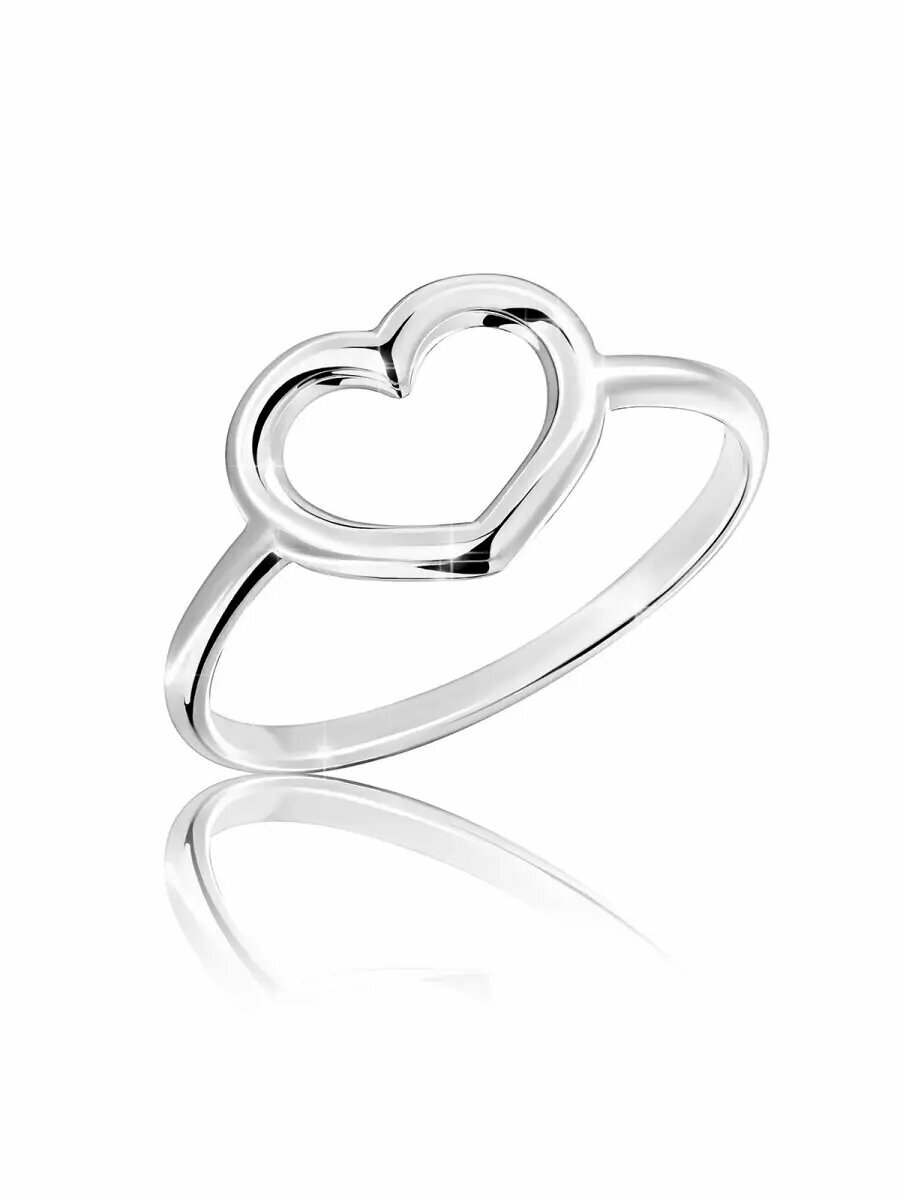 Кольцо тонкое, серебро, 925 проба