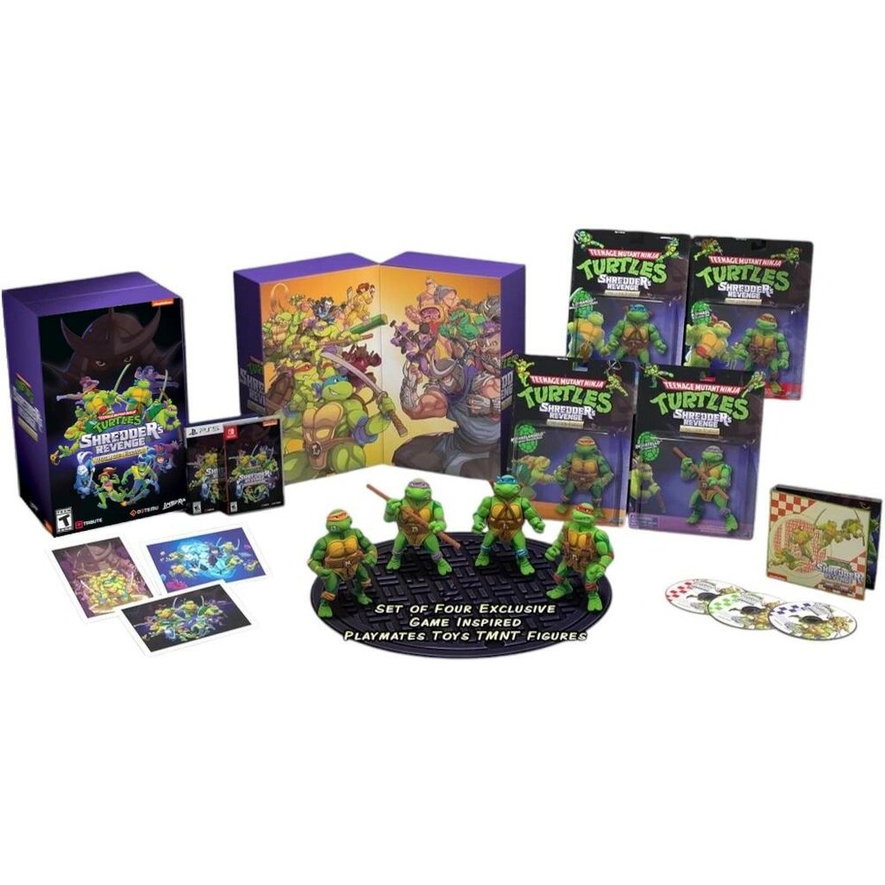 Игра Teenage Mutant Ninja Turtles: Shredder's Revenge Collectors Edition (Nintendo Switch) MergeGames Blu-ray диск