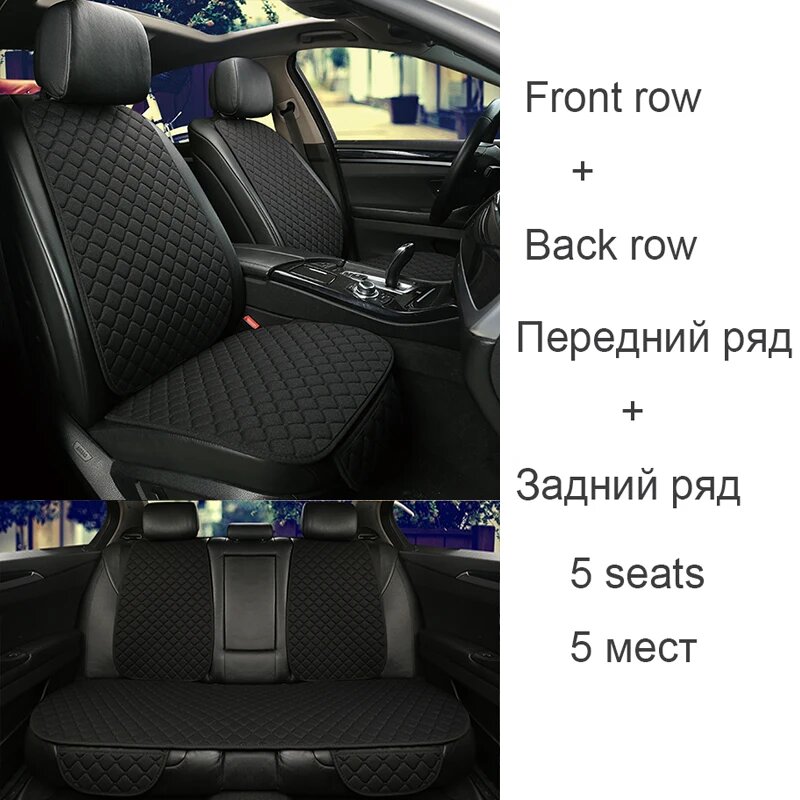Льняной чехол на сиденье автомобиля, подушка на сиденье для LEXUS ES CT IS GS GX LS LX NX RX GS450H LS350 LS430 LS460 LX570 NX200, автомобильные аксессуары, Black 5 seat