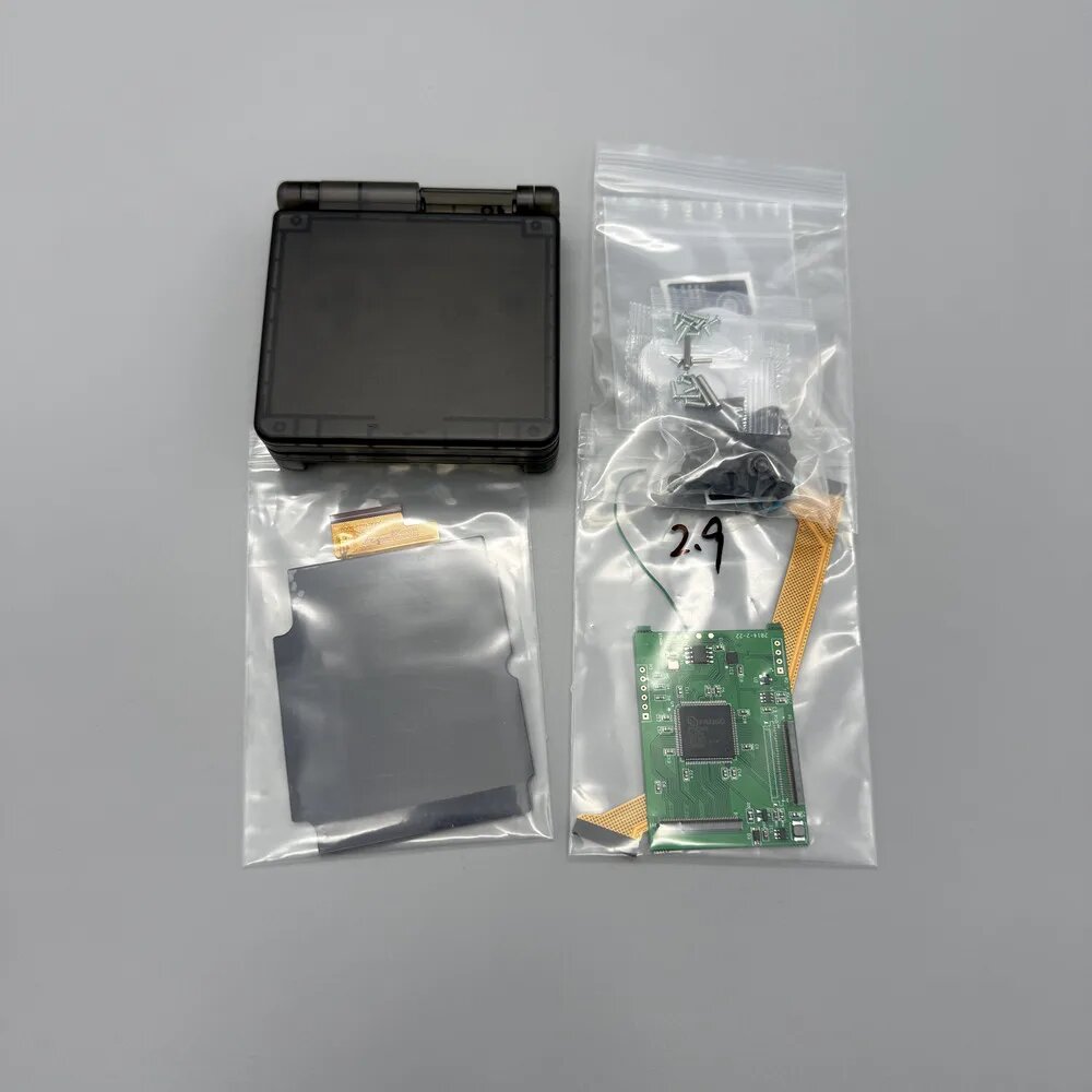 ЖК-дисплей с высокой яркостью для Gameboy advance SP, Matte Black