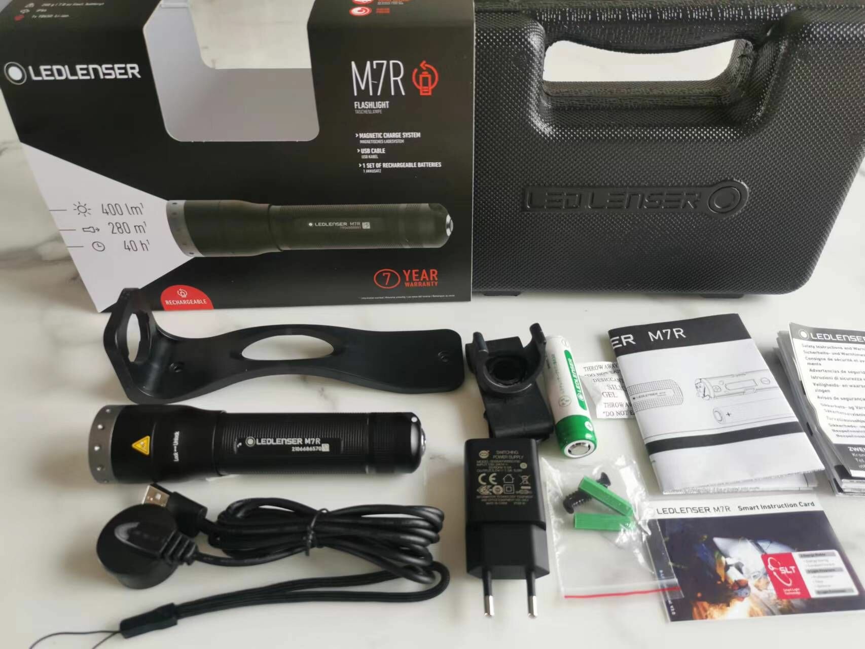 Светодиодный фонарик LENSER 8307-R M7R (400 Люмен)